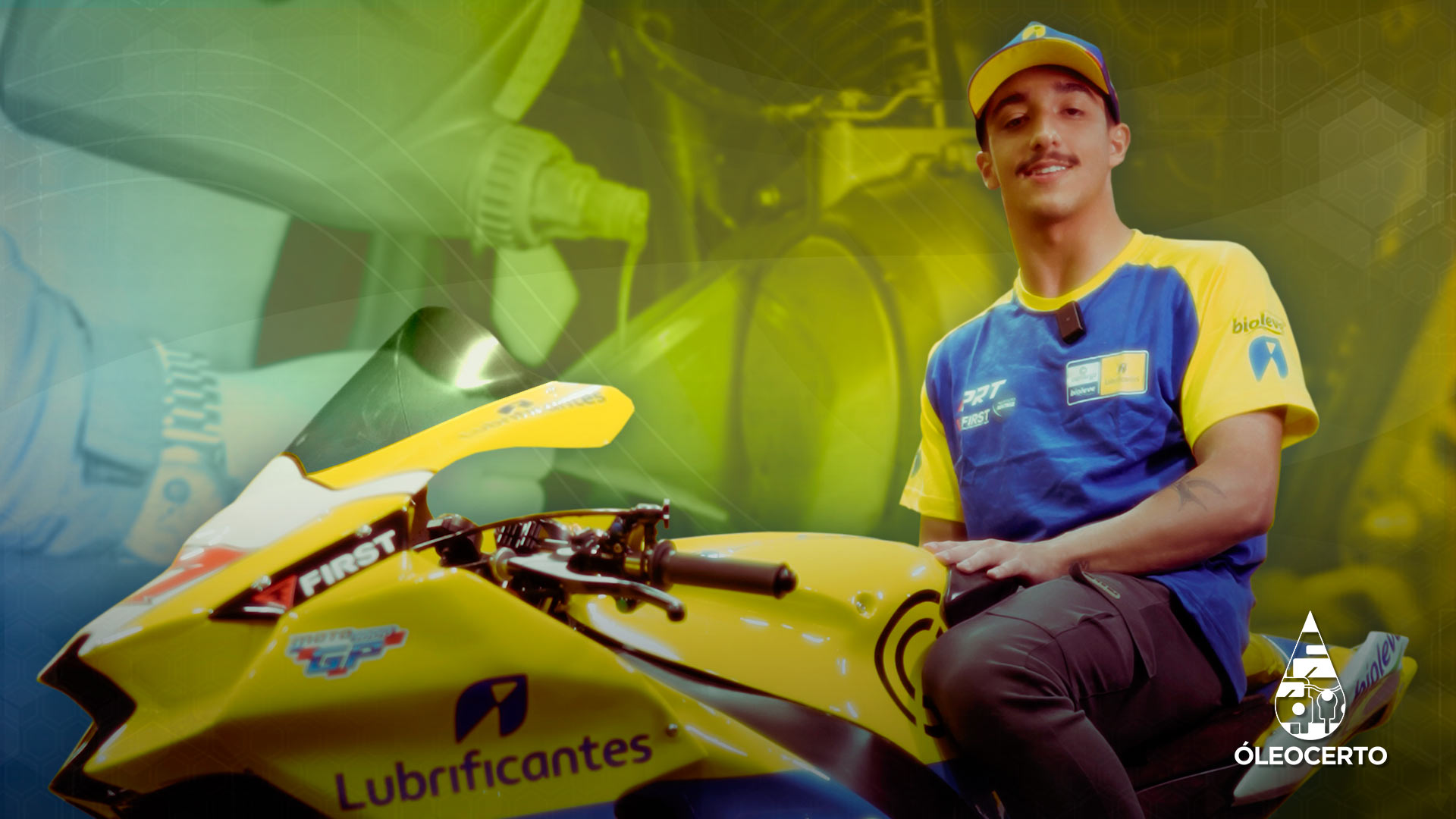 Theo Manna, piloto de motovelocidade, alerta: ‘usar o óleo errado pode ...